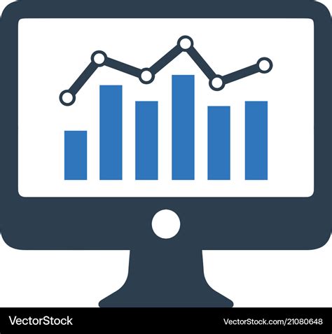 Online Analytics Icon Royalty Free Vector Image