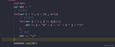 如何使用js写出九九乘法表，空格如何对齐js空格对齐 Csdn博客