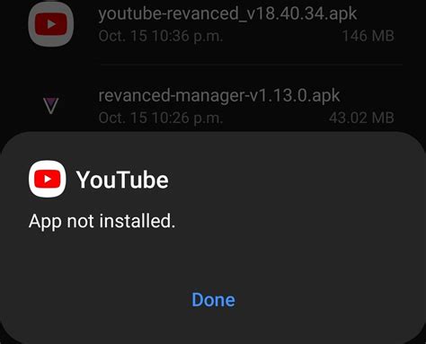 Ita Not Letting Me Install The Youtube Revanced R Revancedapp