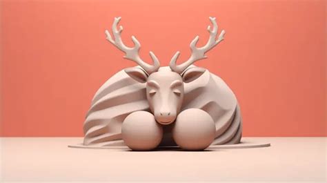 복사 공간 3d 일러스트와 함께 추상 크리스마스 장난감 순록 배너 새해 아이 크리스마스 선물 새해 선물 배경 일러스트 및 사진 무료 다운로드 Pngtree