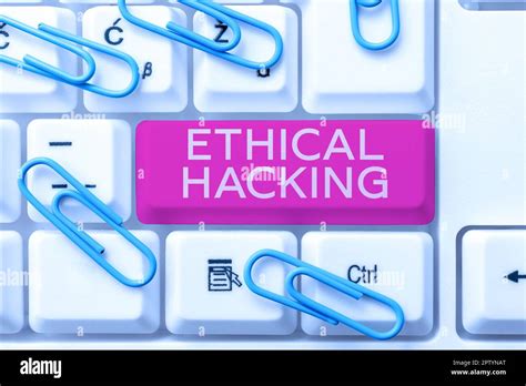 Handwriting Text Ethical Hacking Internet Concept Act Of Locating
