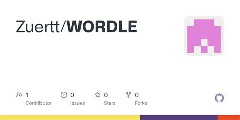 Github Zuerttwordle