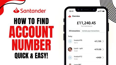 How To Find Account Number On Santander App Easy Youtube