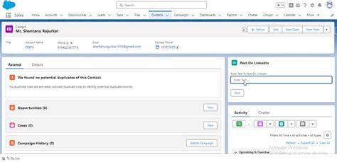 Shantanu Rajurkar On Linkedin Salesforceintegration