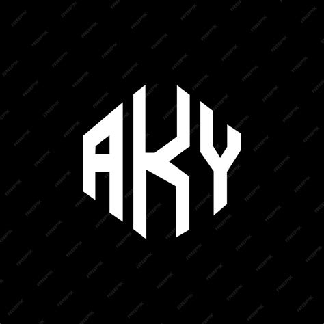 Premium Vector Aky Letter Logo Design With Polygon Shape Aky Polygon