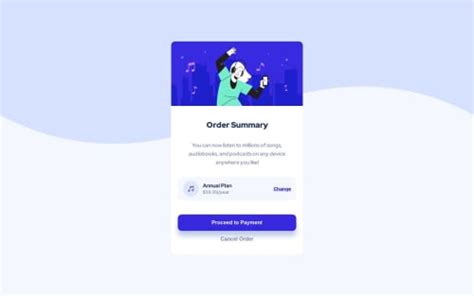 Frontend Mentor Order Summary Component Main Coding Challenge Solution