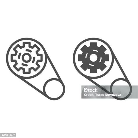 기어 메커니즘 라인 및 글리프 아이콘 백색에 격리된 톱니바퀴 메커니즘 벡터 그림 기계 식 구개 개요 스타일 디자인 웹 및 응용 프로그램을 위해 설계 Eps 10 10에 대한