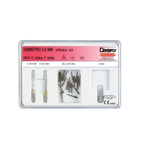 Set Of Endodontic Posts Unimetric Titanium 208s Dentsply Dentstore