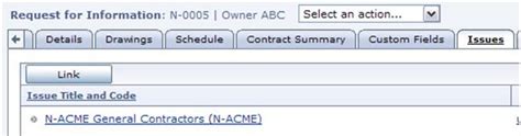 Contract Management Rfi Module