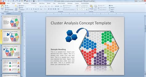 Free Cluster Analysis Concept PowerPoint Template