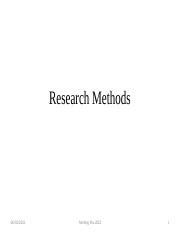 The Importance Of Research Methods Exploring The Why And How Of Course Hero