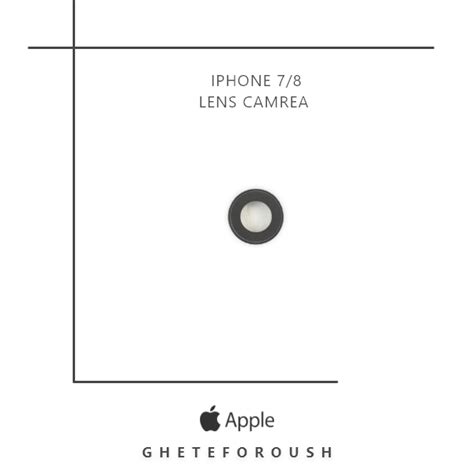 شیشه دوربین اپل Lens Camera Apple Iphone 7 - 8 | قطعه فروش