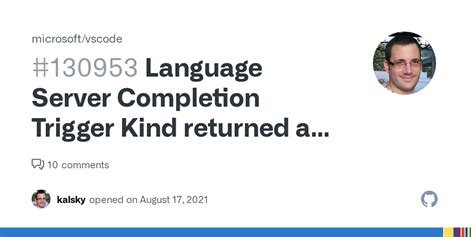 Language Server Completion Trigger Kind Returned As Invoked With Latest Vs Code · Issue 130953