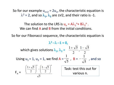 PPT Activity Zeroes Of A Recurrence Relation PowerPoint Presentation ID