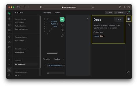 Graphql Supabase Docs