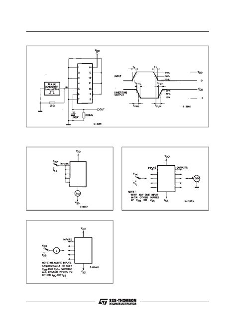 HCF UB Datasheet Pages STMICROELECTRONICS HEX INVERTER