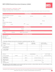 Hdfc Ergo Insurance Proposal Form Fill Online Printable Fillable ClaimForms Net