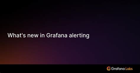 Grafana 85 Alerting With Variables Configuration Grafana Labs
