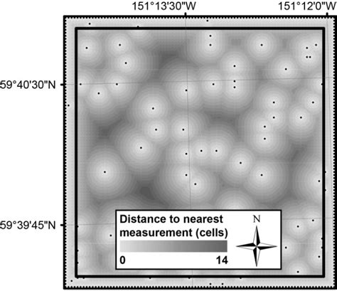 An Example Of The Distance To The Nearest Depth Measurement Raster The
