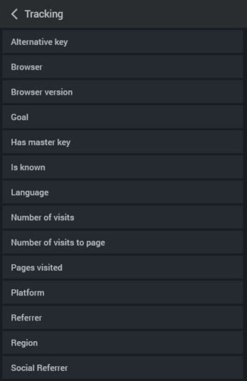 Tracking Decision Criteria