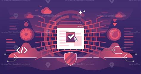 Zero Trust Security With Identity And Data Safety Protection Outline Diagram Vectormine