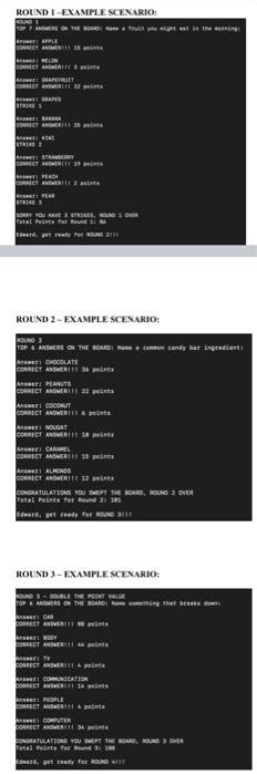 Solved Scenario Write A Class Named Gameshow That Contains