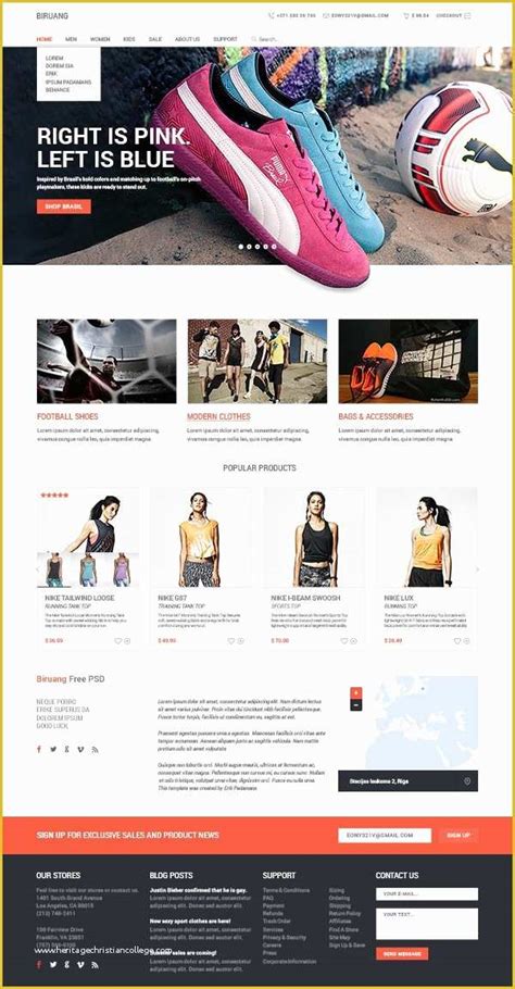 Free Ecommerce Store Template Of Free E Merce Website Template Psd Heritagechristiancollege