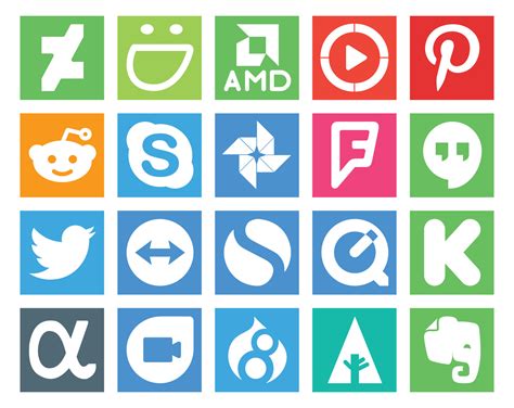 Social Media Icons Green Vector Art Icons And Graphics For Free Download