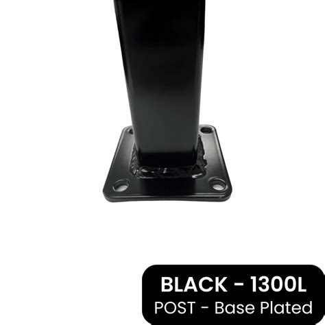 Poolsafe Post Black 1300l Base Plated Diy Fencing Supply Brisbane