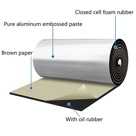 Badu Bg Шумозаглушител за автомобил 79``x20`` Шумоизолираща подложка 5 7 10 мм дебелина на
