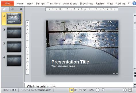 Water Drop Nature PowerPoint Templates