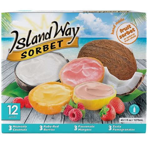 Island Way Sorbet Sorbet In Fruit Shells Fruit Sorbet Sorbet Recipes