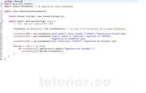 POO Java Clase Consulta Estudiante Tutorias Co