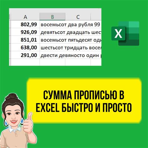 Как в Excel сделать сумму прописью Быстро и просто Biba Pro