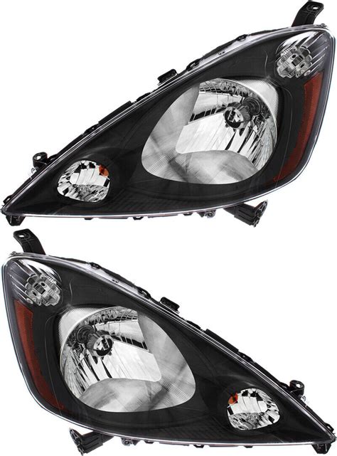 For 2009 2014 Honda Fit Headlight Halogen Set Driver And Passenger Side