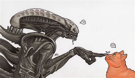 Day Drooling By Artof Ravnbee On DeviantArt Predator Alien Art Alien Drawings Alien Artwork