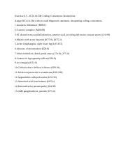 Homework Coding Docx Exercise ICD CM Coding Conventions Instructions Assign ICD