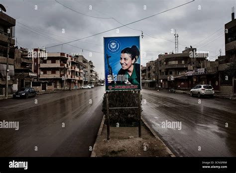 Qamishli February 7 2025 Portrait Of A Female Fighter From The
