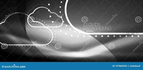 vector cloud computing storage concept stock vector illustration of