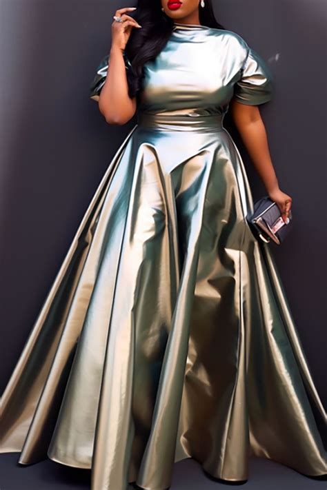 Xpluswear Design Plus Size Semi Formal Maxi Dresses Elegant Short