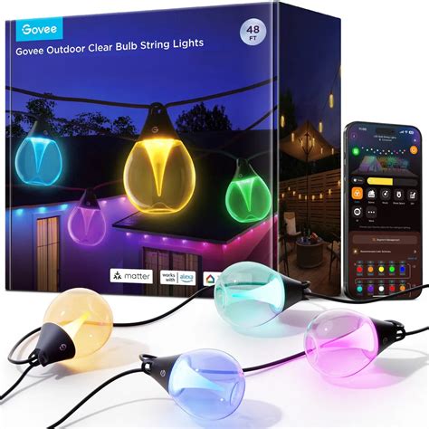 Govee H7025 Rgbicw Outdoor String Lights Oświetlenie Led Govee