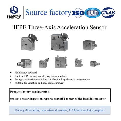 Iepe 3 Axis Piezoelectric Accelerometer Motion Sensor Icp Transducer Vibration Shock Measurement