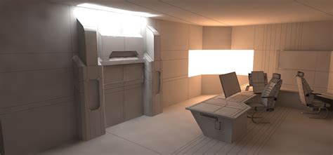 공상 과학 인테리어 블록 1 3d 모델 110 Max Free3d