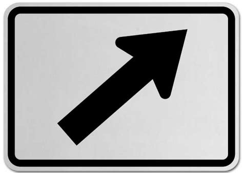 Right Diagonal Turn Arrow Auxiliary Sign Claim Your 10 Discount