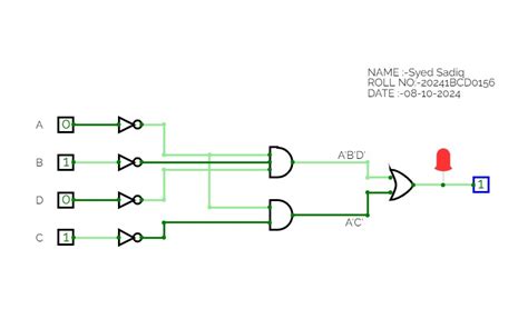Circuitverse Design Of Combinational Circuit Level 1