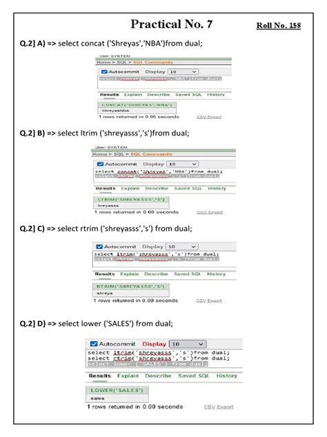 Database Management System Practical No 7 Pdf
