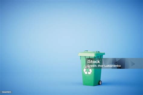 폐기물 재활용의 개념 재활용 아이콘이 있는 쓰레기통입니다 3d 렌더링 0명에 대한 스톡 사진 및 기타 이미지 0명 깨끗한 뚜껑 Istock