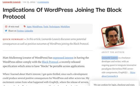Implications Of Wordpress And Block Protocol