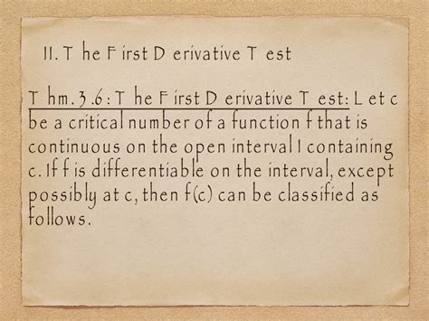 Ppt Increasing And Decreasing Functions With The First Derivative Test Powerpoint Presentation