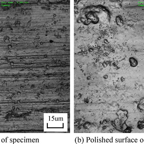 Photograph Of Specimen Surface A Original Surface Of Specimen B